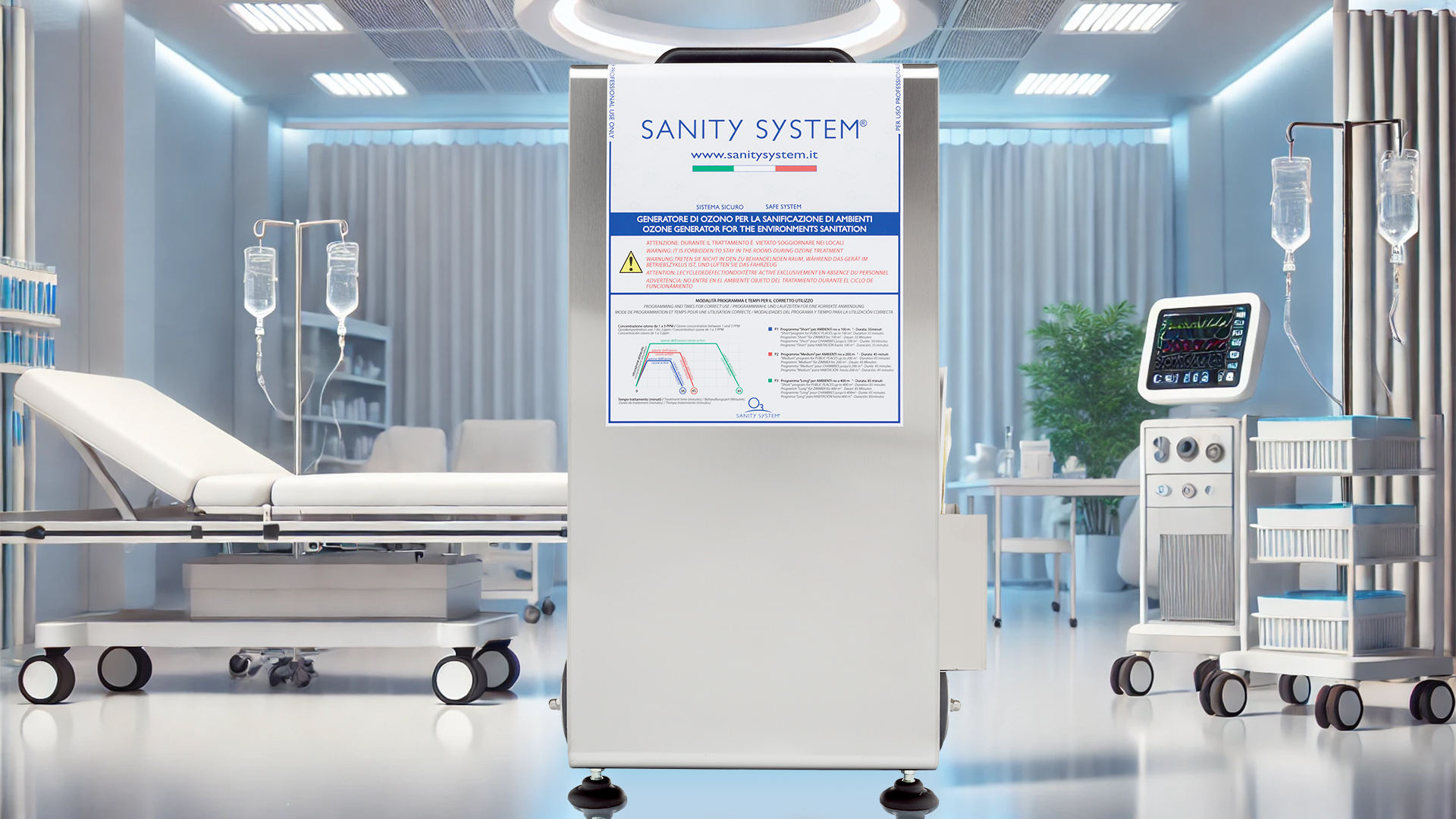 病院・クリニック向けオゾン発生器｜ウイルス・細菌対策に最適 | SANITY SYSTEM サニティシステム｜オゾン発生器 業務用 高濃度 除菌・消臭